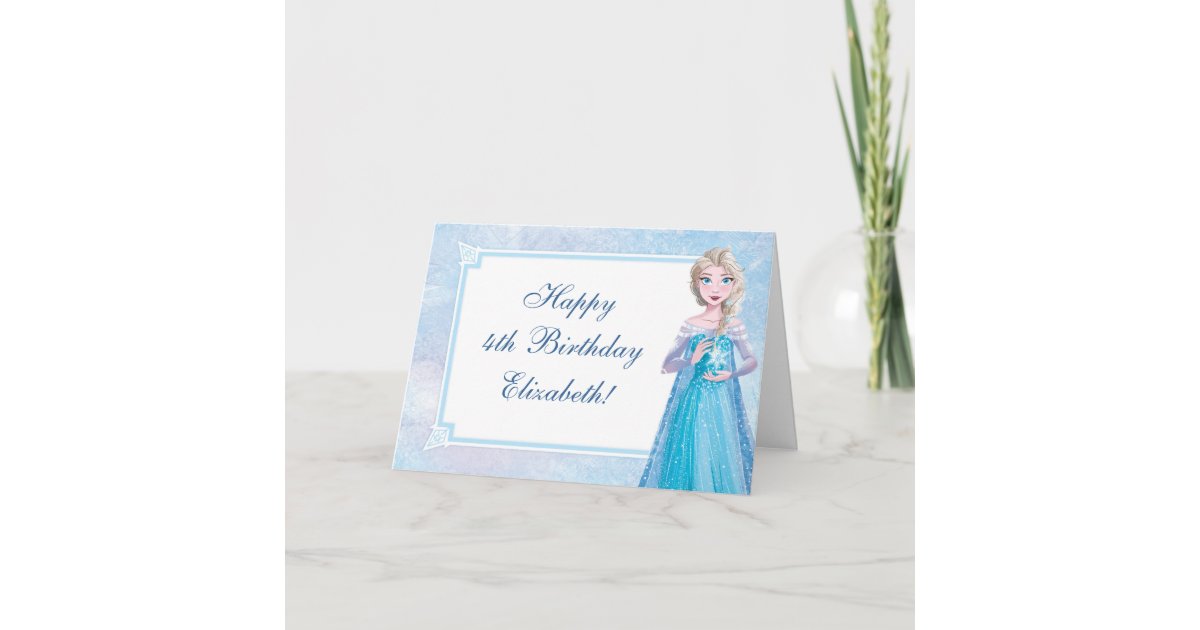 Disney's Frozen Elsa Birthday Card | Zazzle