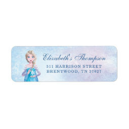 Disney's Frozen Elsa Birthday Label | Zazzle