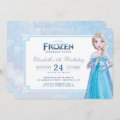 Disney's Frozen Elsa Birthday Script Invitation | Zazzle
