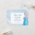 Disney's Frozen Elsa Birthday Thank You Invitation | Zazzle