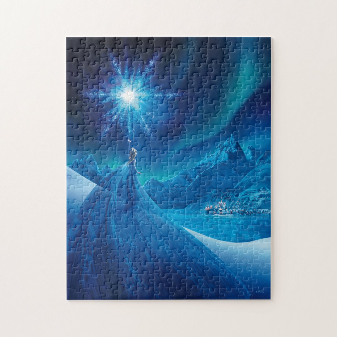 Disney's Frozen Elsa Movie Poster Art Jigsaw Puzzle | Zazzle