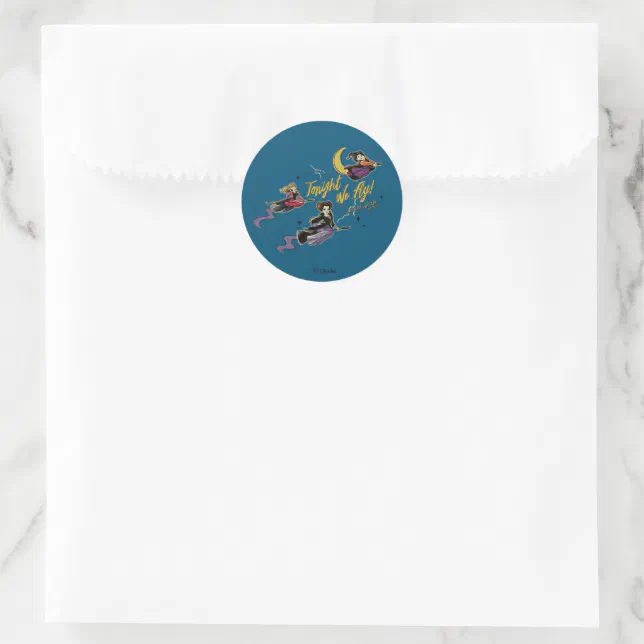 Disney's Hocus Pocus Halloween Party Classic Round Sticker | Zazzle