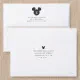 Disney's Iconic Mickey Mouse Monogram Addressed Envelopes | Zazzle