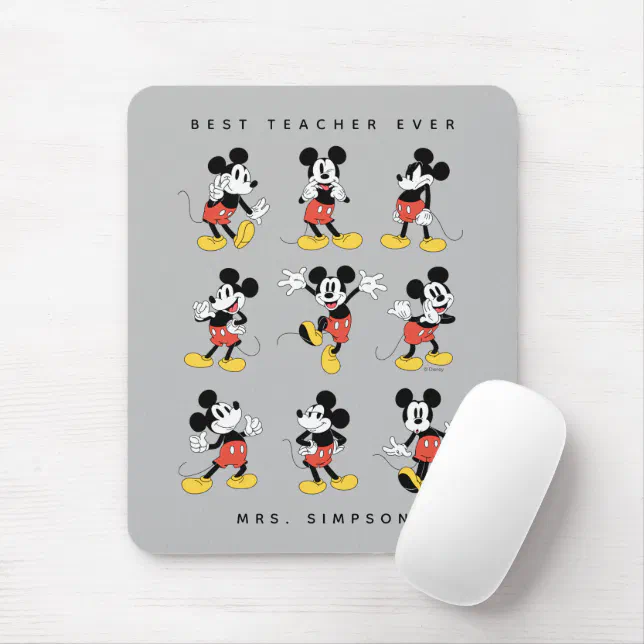 Disney's Mickey Mouse | Best Teacher Ever Mouse Pad | Zazzle