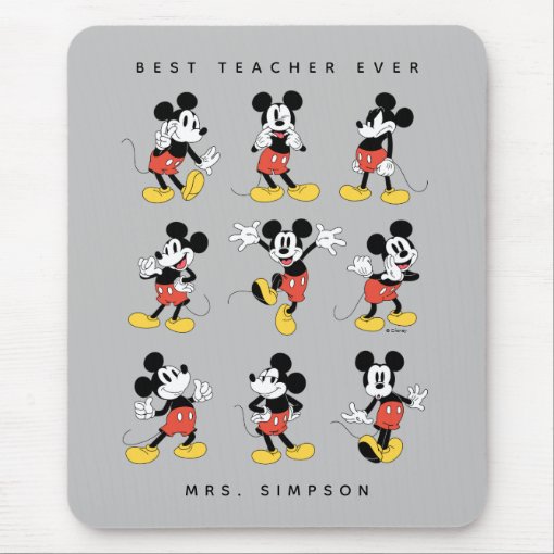 Disney's Mickey Mouse | Best Teacher Ever Mouse Pad | Zazzle