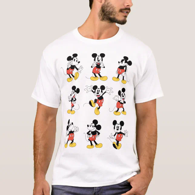 Disney's Mickey Mouse Emotions T-Shirt | Zazzle