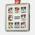 Disney's Minnie Mouse Grid Metal Ornament | Zazzle