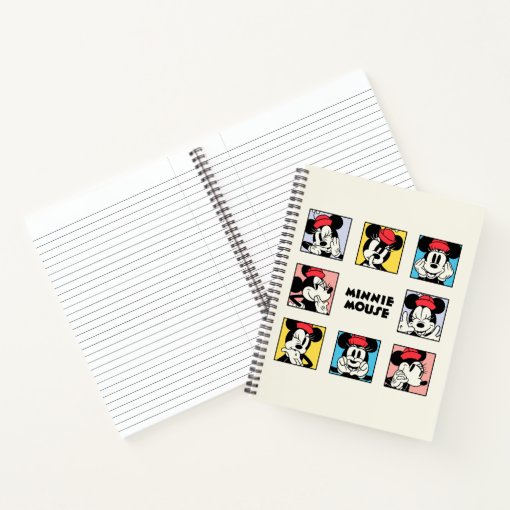 Disney's Minnie Mouse Grid Notebook | Zazzle