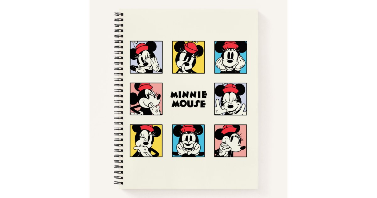 Disney's Minnie Mouse Grid Notebook | Zazzle