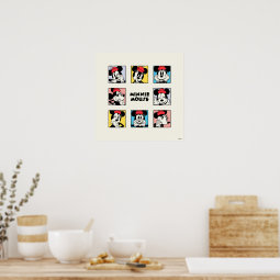 Disney's Minnie Mouse Grid Poster | Zazzle