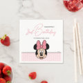 Disney's Minnie Mouse | Polka Dot Girl's Birthday Napkins | Zazzle