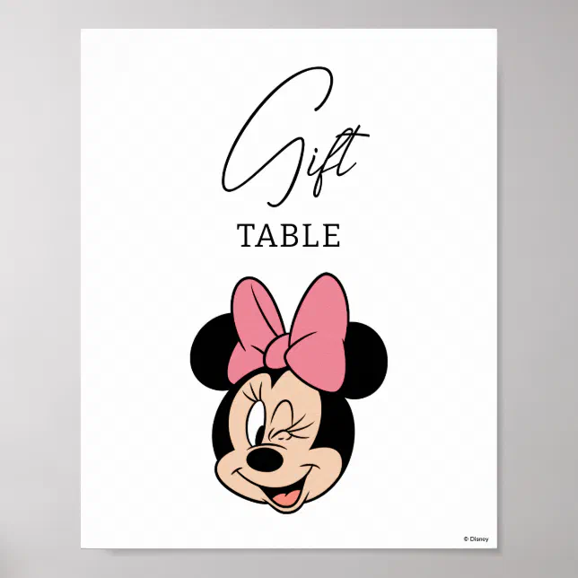 Disney's Minnie Mouse | Polka Dot Girl's Birthday Poster | Zazzle