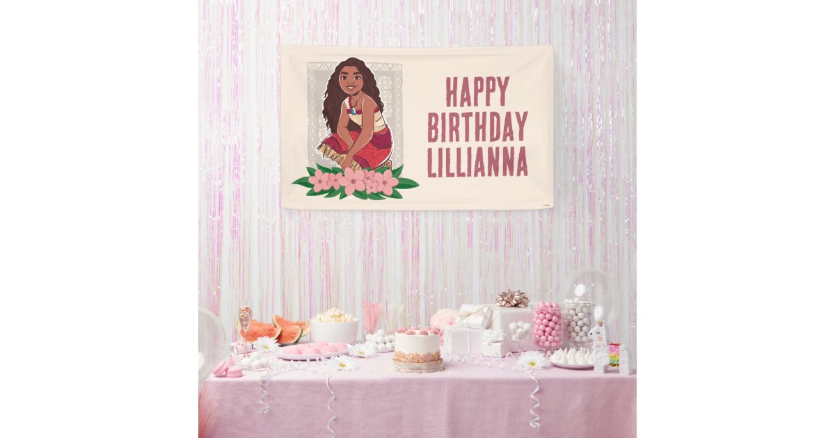 Disney's Moana Birthday Welcome Banner | Zazzle