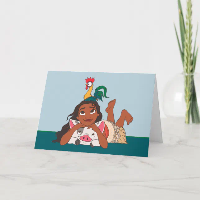 Disney's Moana | Moana & Friends Card | Zazzle