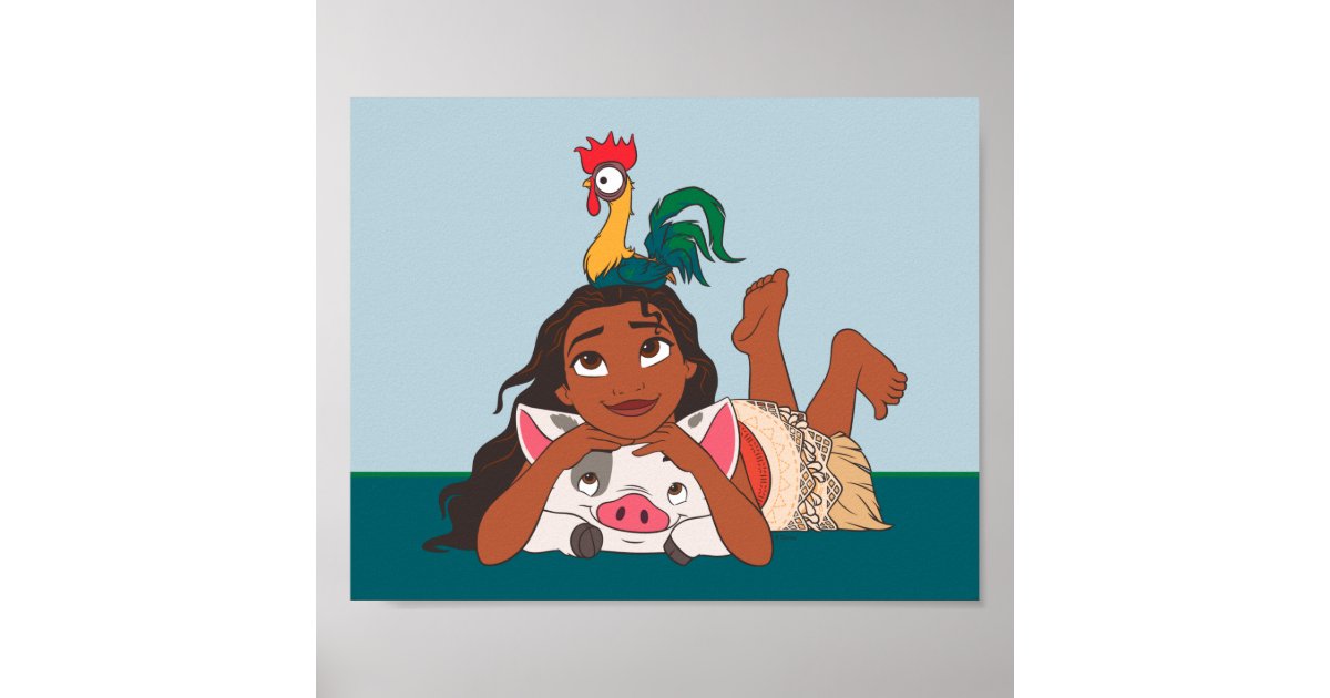 Disney's Moana | Moana & Friends Poster | Zazzle