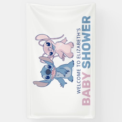 Disney's Stitch | Twins Baby Shower Welcome Banner | Zazzle