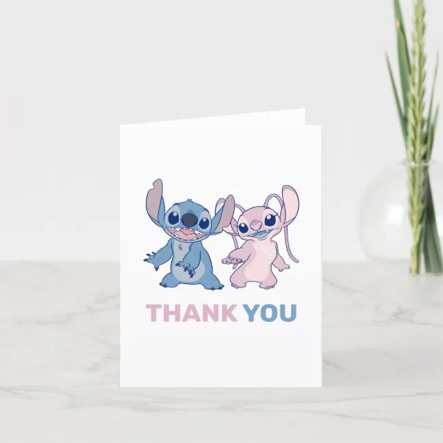 Disney's Stitch | Twins l Baby Shower Thank You | Zazzle