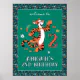 Disney's Tigger Whimsical Floral Birthday Welcome Poster | Zazzle