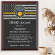 Dispatcher HERO 911 Custom Logo Thin Gold Line Award Plaque | Zazzle