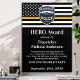 Dispatcher HERO Award 911 Department Logo Acrylic Print | Zazzle