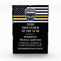 Dispatcher Of The Year Department Custom Logo Acrylic Award | Zazzle