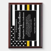 Dispatcher Service Public Safety Excellence Award Plaque | Zazzle