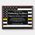 Dispatcher Service Public Safety Excellence Award Plaque | Zazzle
