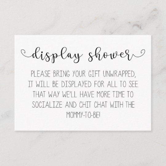 Display Shower Card | Zazzle.com
