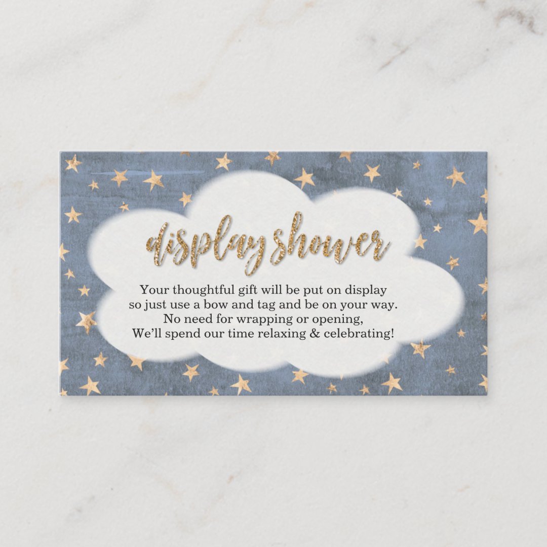 Display Shower Insert - Boy Baby Shower Invitation | Zazzle