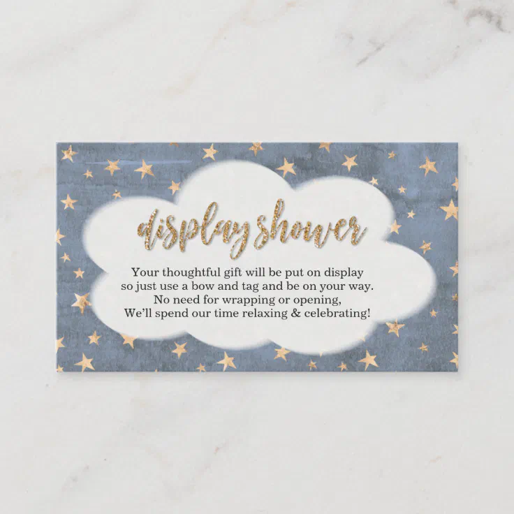 Display Shower Insert - Boy Baby Shower Invitation | Zazzle