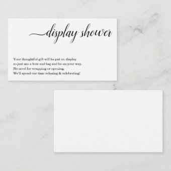 Display Shower Insert for Invitation | Zazzle