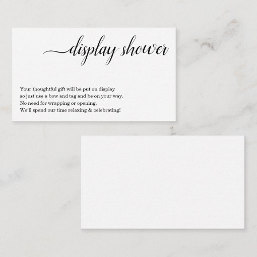 Display Shower Insert for Invitation | Zazzle