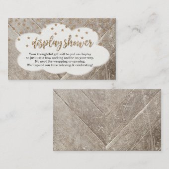 Display Shower Insert for Invitation - Rustic | Zazzle