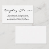 Display Shower Insert for Invitation - Simple | Zazzle