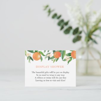Display Shower Request Matching Invitation | Zazzle