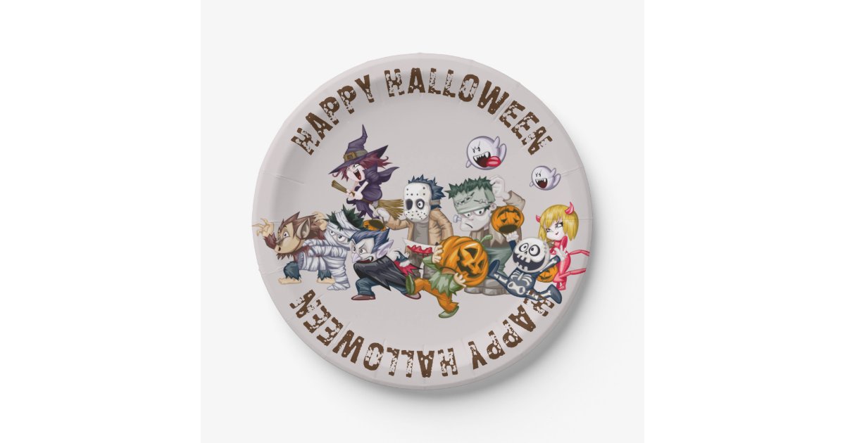 Disposable Halloween Paper Plate | Zazzle