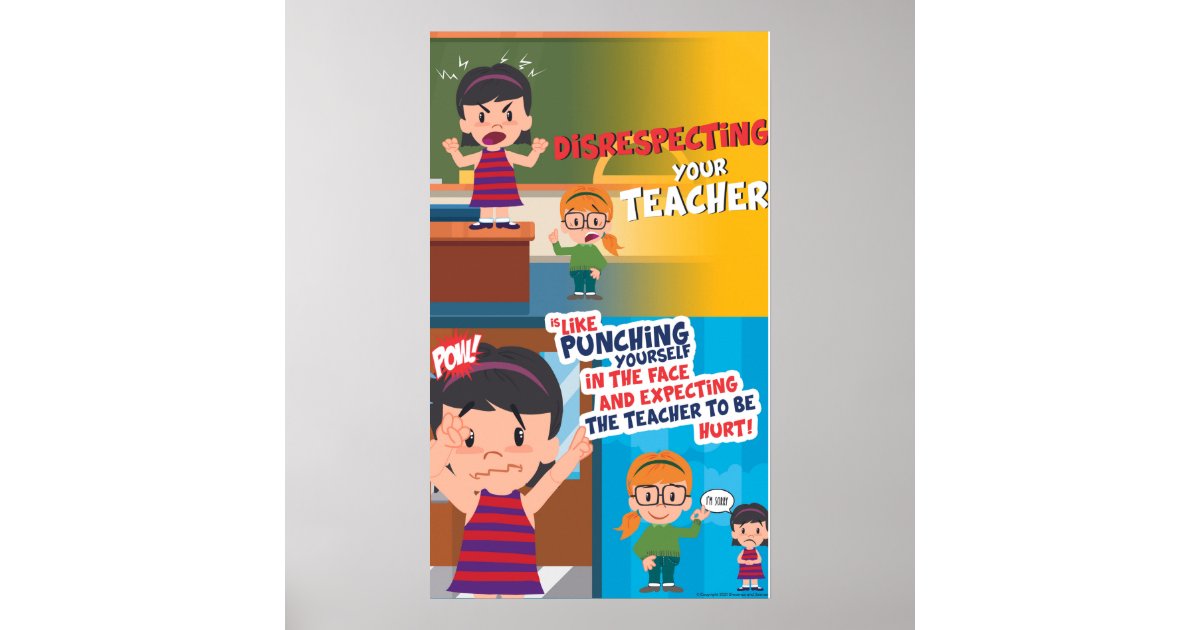 Disrespect is Never Cool (Matte) Poster | Zazzle