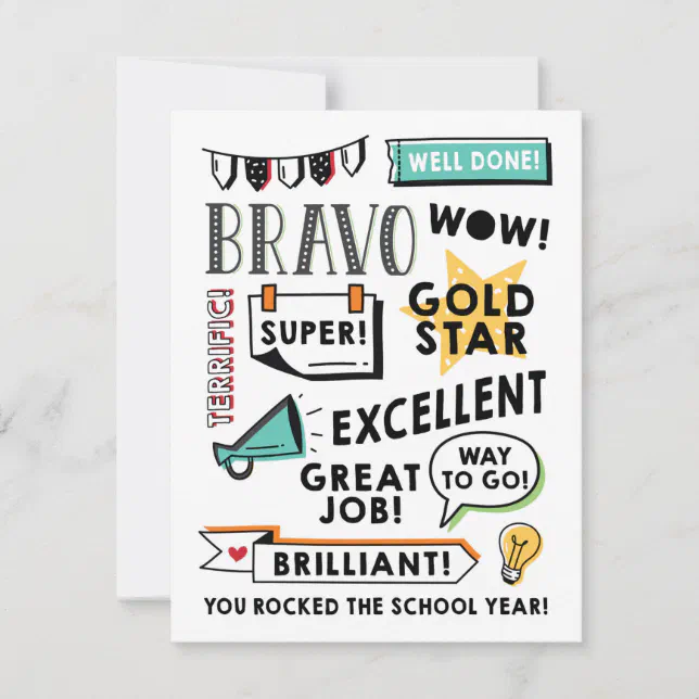 Distance Learning End of Year Card | Zazzle