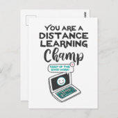 Distance Learning Student Encouragement Postcard | Zazzle