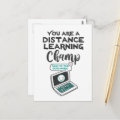 Distance Learning Student Encouragement Postcard | Zazzle
