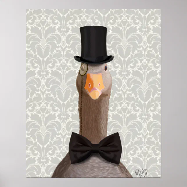 Distinguished Goose Poster | Zazzle