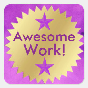 Awesome Job Stickers - 100% Satisfaction Guaranteed | Zazzle