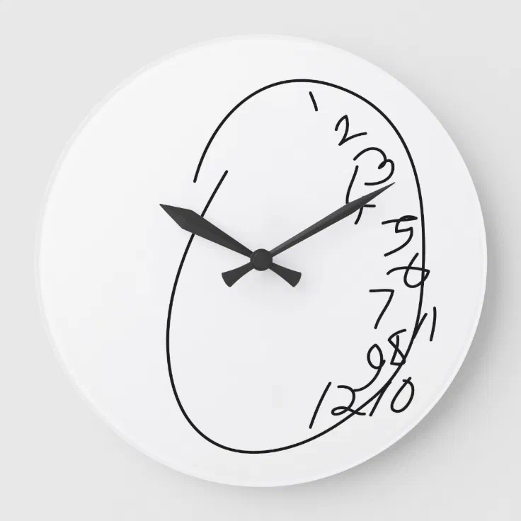 Distorted Clock Face | Zazzle