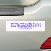 distracted driving bumper sticker | Zazzle