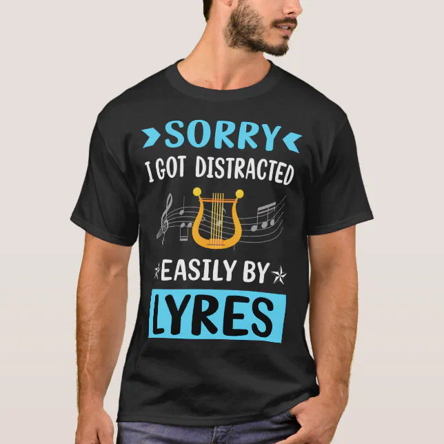 Distracted Lyre T-Shirt | Zazzle