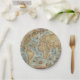 Distress Vintage antique drawn world map Paper Plates | Zazzle