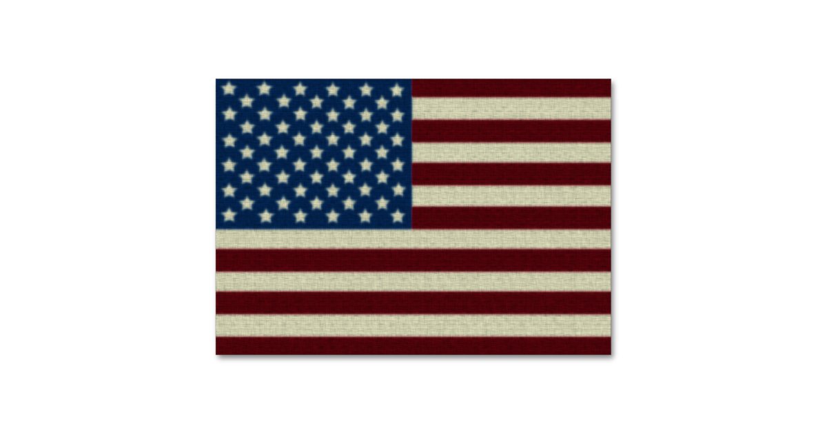 Distressed American Flag Table Number | Zazzle