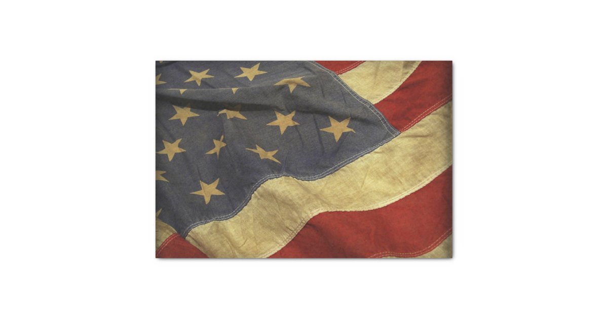 Distressed American Flag Tissue Paper | Zazzle