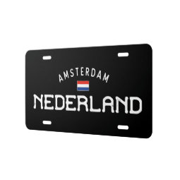 Distressed Amsterdam Nederland (Netherlands) License Plate | Zazzle