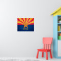 Distressed Arizona State Flag Poster | Zazzle